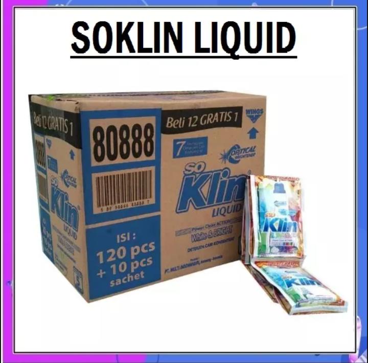 1 DUS So Klin Cair Sachet 22ml So Klin Liquid Renceng All Varian Rinso ...