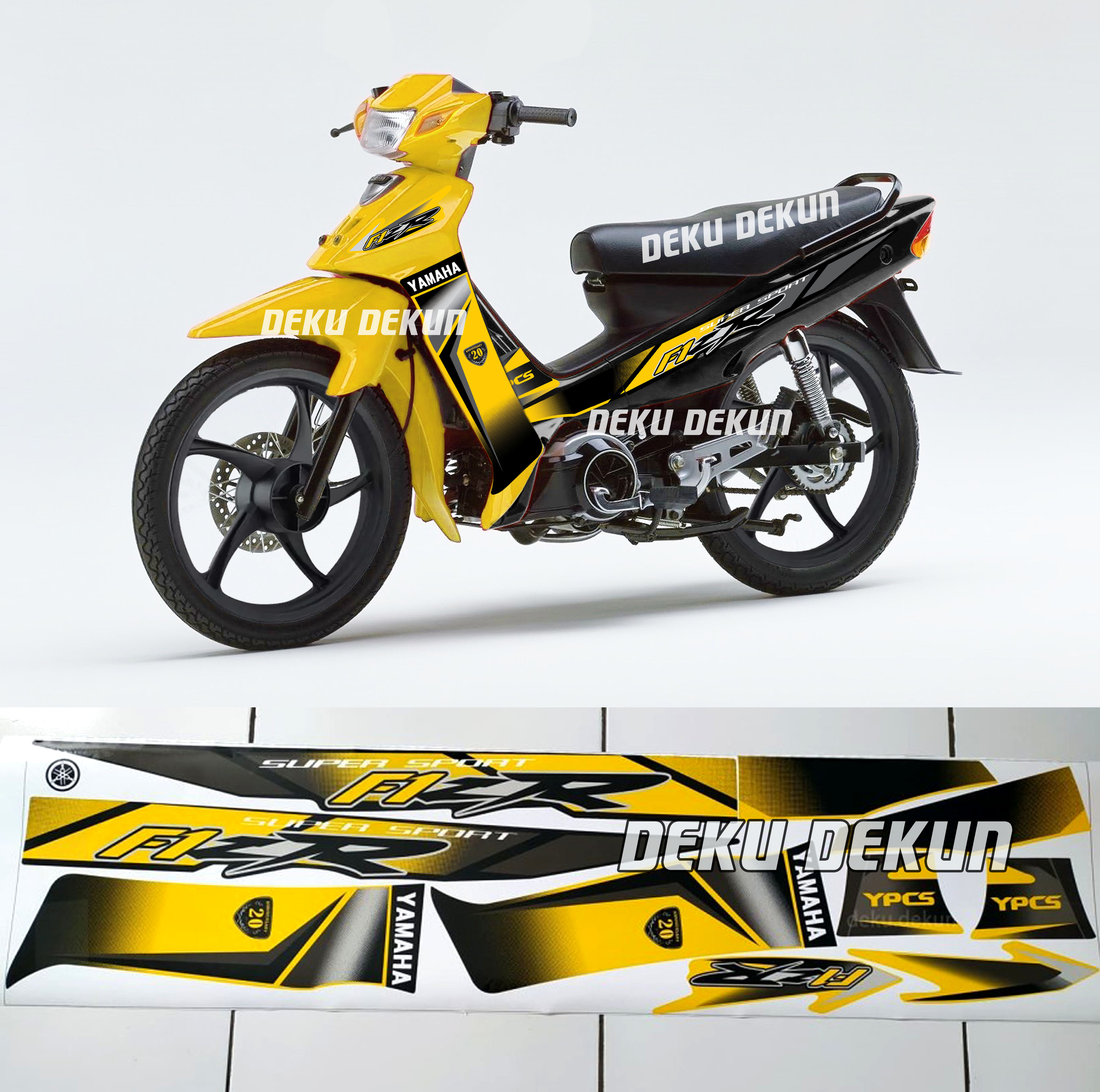 Striping Stiker Fizr F1zr Variasi Kuning Hitam Malaysia Bisa Vernis ...