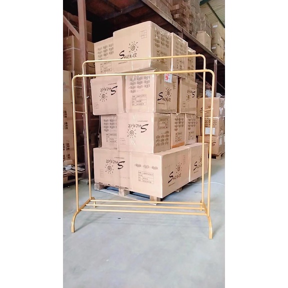 Standhanger Caramel Double Pole Rak Hanger Gantungan Baju, Warna Putih ...