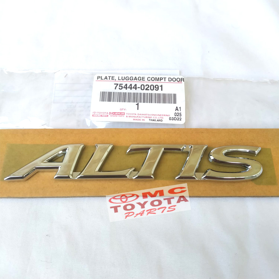 Emblem Logo Toyota Corolla Altis 75444-02091 | Lazada Indonesia