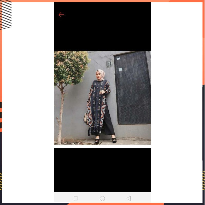 Pakaian Etnik Modern Baju Outher Tenun Erina Kardigan Tenun Outher ...