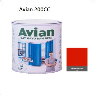 Cat Kayu Dan Besi Avian High Gloss Enamel Vermillion 192 | 192 Red ...