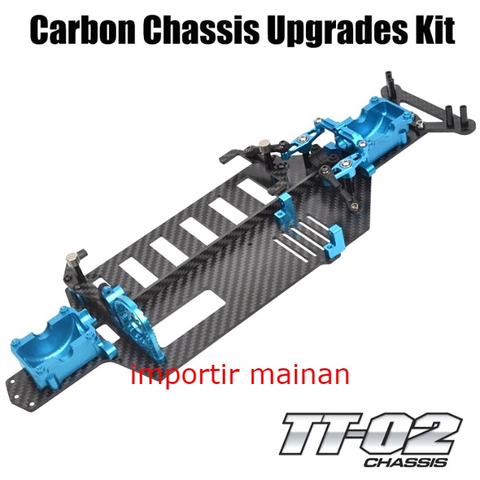 carbon chassis TAMIYA TT-02 XV TAMIYA TT02 upgrade chassis KIT | Lazada ...