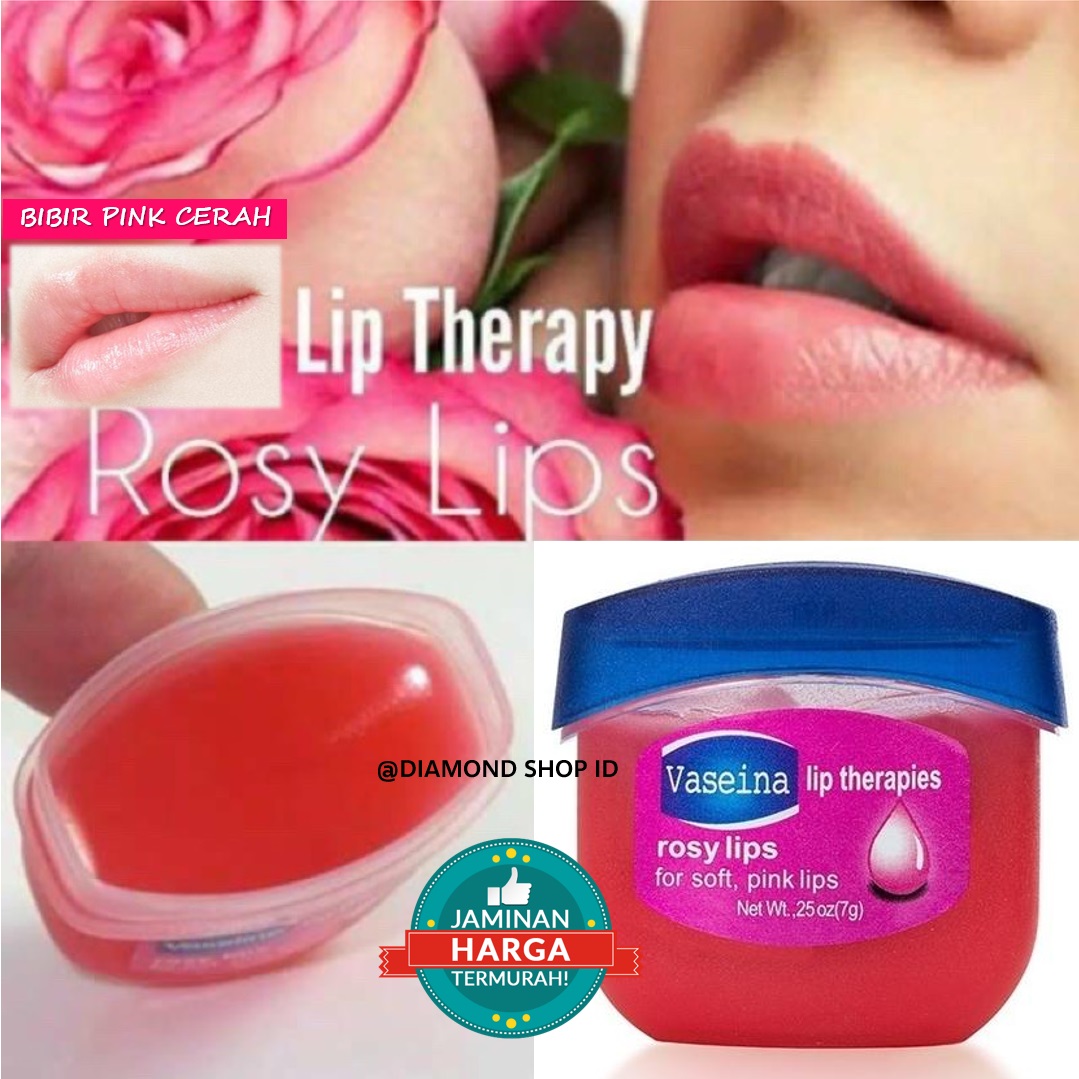 Bisa COD Termurah !!! Vaseina Lip Therapies Rosy Lips SOFT PINK ...