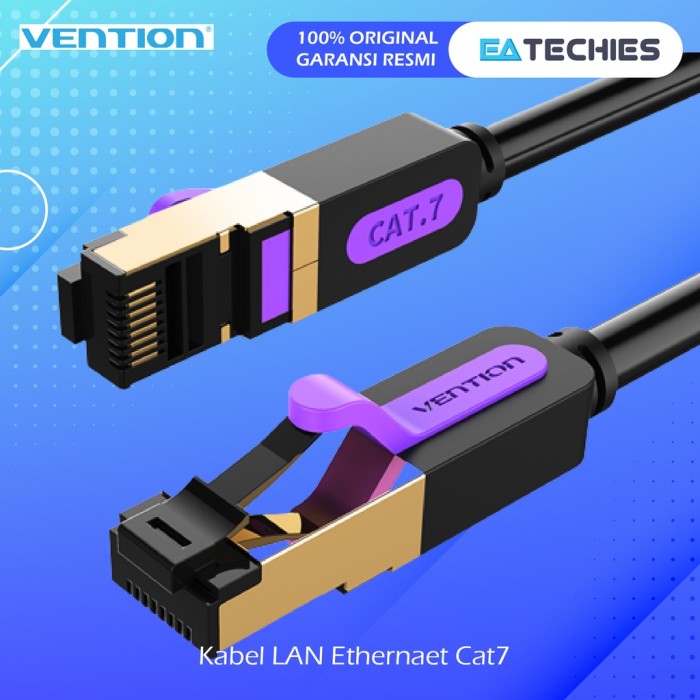 Vention Kabel Lan Ethernet Cat7 Kecepatan Tinggi Rj45 Stp Flat Gigabit ...