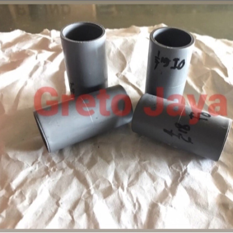 ( 1/2 ) Sok Polos PVC Pipa Sock Socket Soket Sambungan Lurus 1/2” inch ...