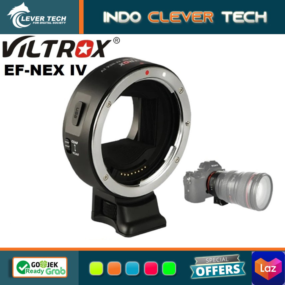 VILTROX EF-NEX IV Auto Focus Lens Adapter Mount EF EF-S To Sony Nex | Lazada Indonesia