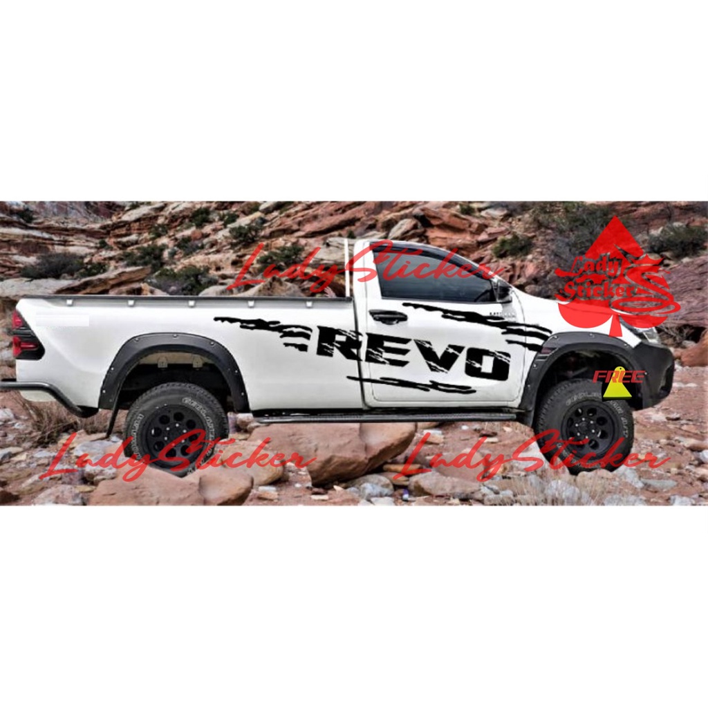 STICKER STIKER MOBIL REVO CUTTING STICKER MOBIL TOYOTA HILUX REVO ...