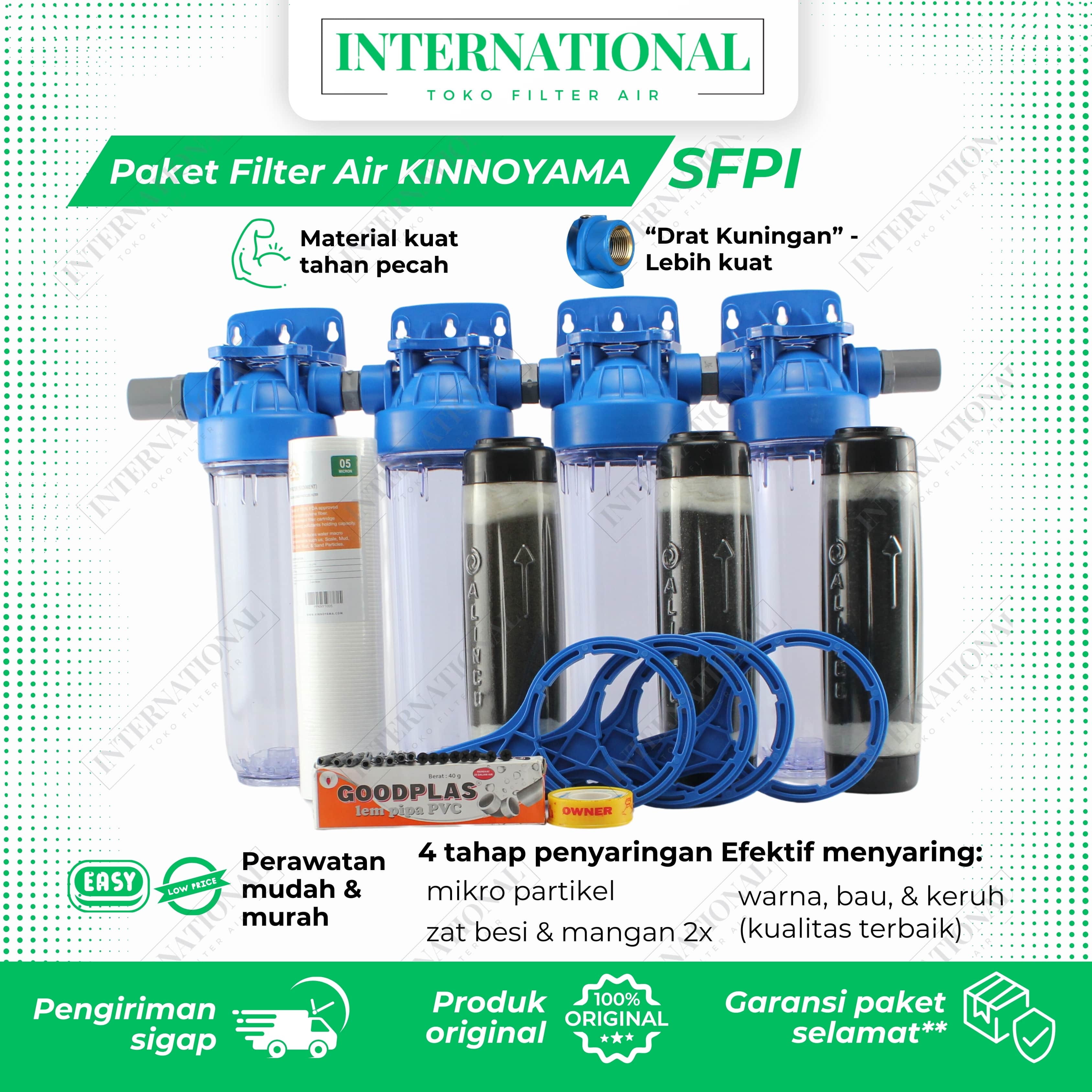 Paket Filter Air Sumur Tanah Lengkap 1 Set / Saringan Filter Air Toren ...