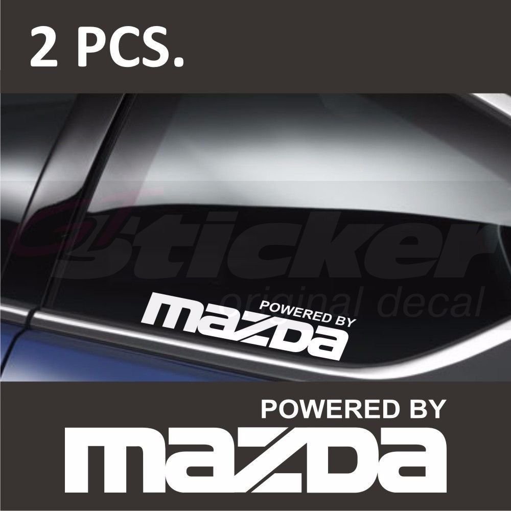 stiker power by mobil mazda 2 pcs | Lazada Indonesia