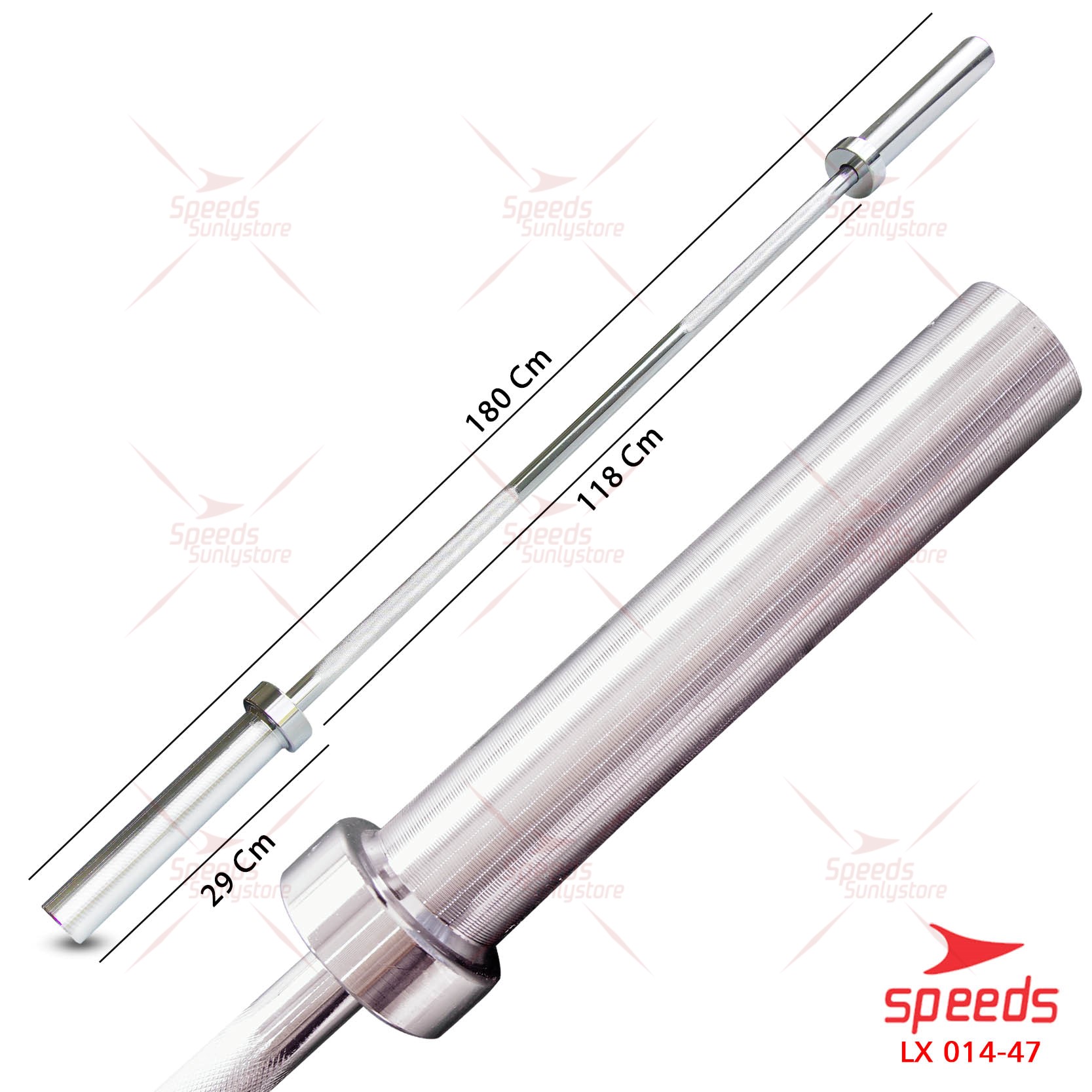 SPEEDS Stick Barbel 180cm Stick Dumbell Bar Fitness Gym Stick Bar ...