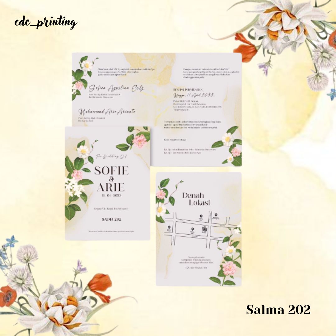 [isi 100 lembar] UNDANGAN PERNIKAHAN SALMA 202-206| UNDANGAN MODERN ...