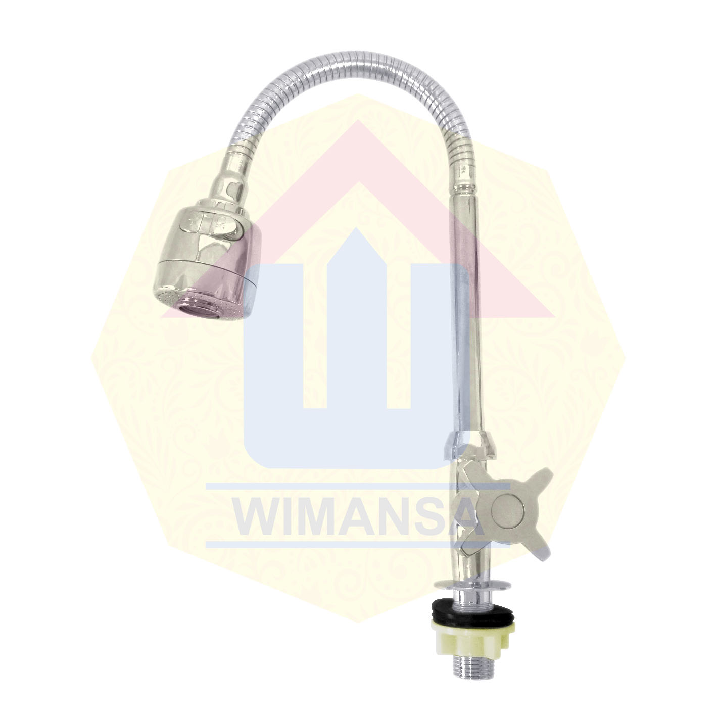 KRAN ANGSA FLEXIBEL DRAT BAWAH 503 BALING 1/2 INCH - KRAN CUCI PIRING ...