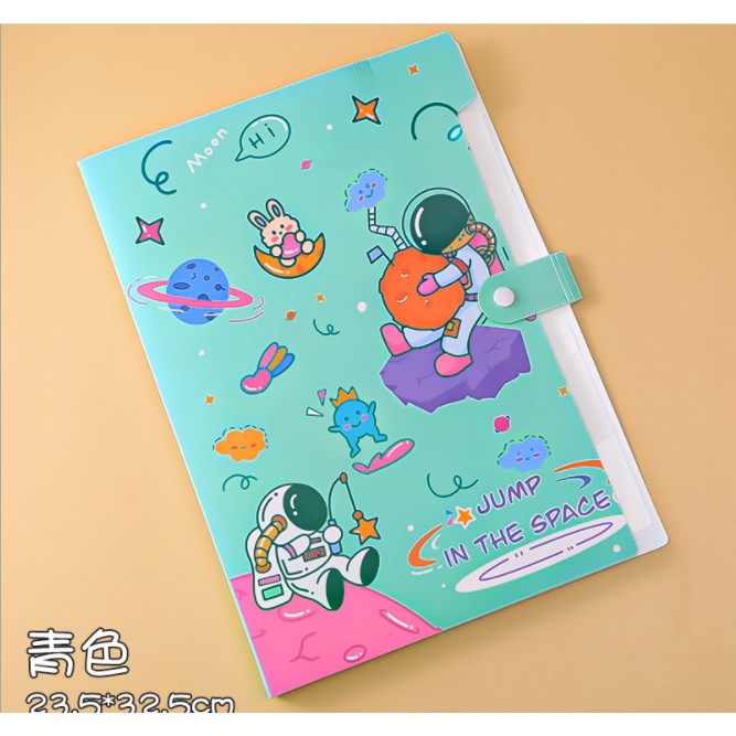 Map Folder Organizer Gambar Luar Angkasa Austronaut 6 Sekat / Map ...