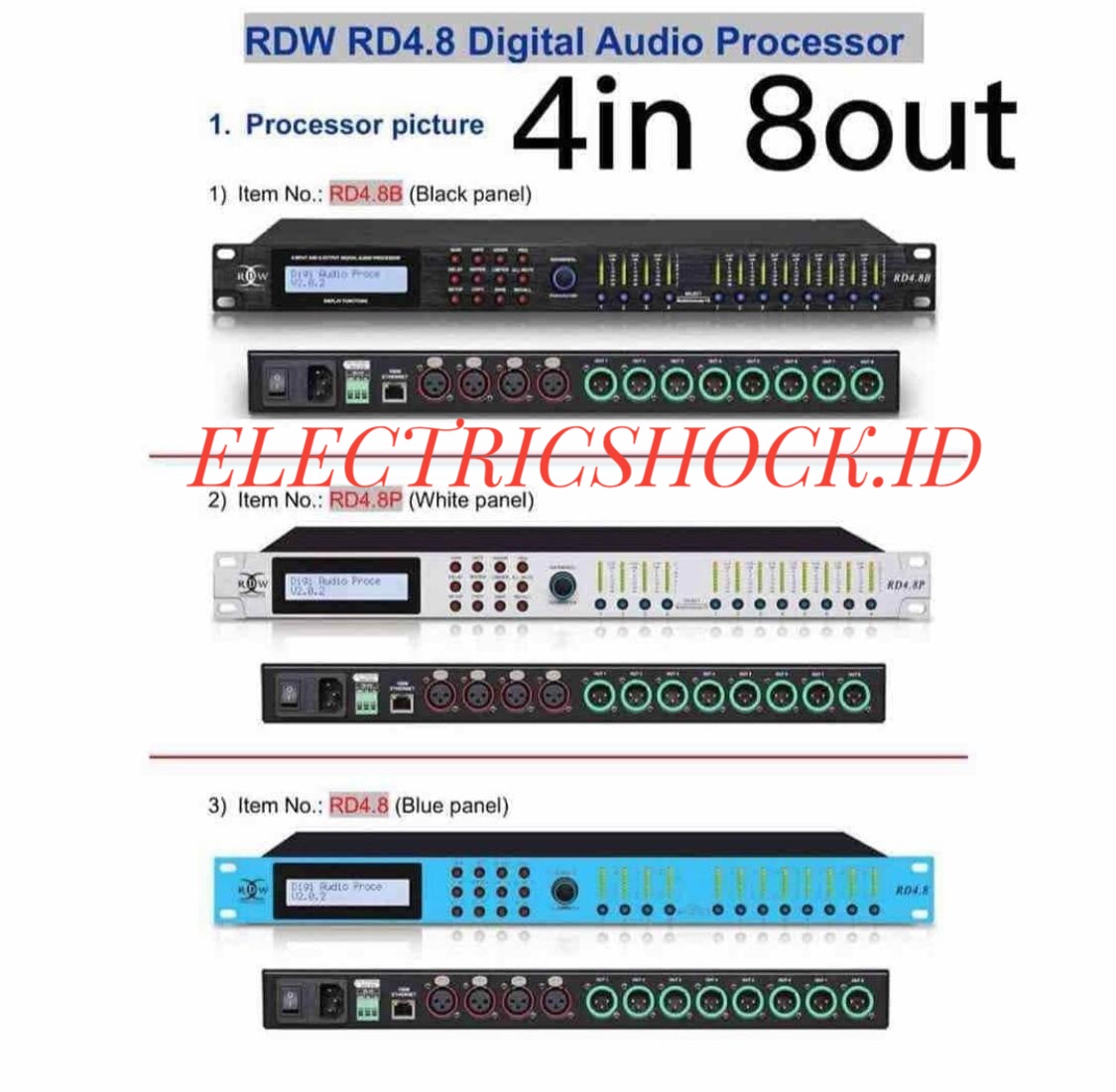 DIGITAL AUDIO PROCESSOR RDW RD 4.8 / RD 4.8 ORIGINAL | Lazada Indonesia