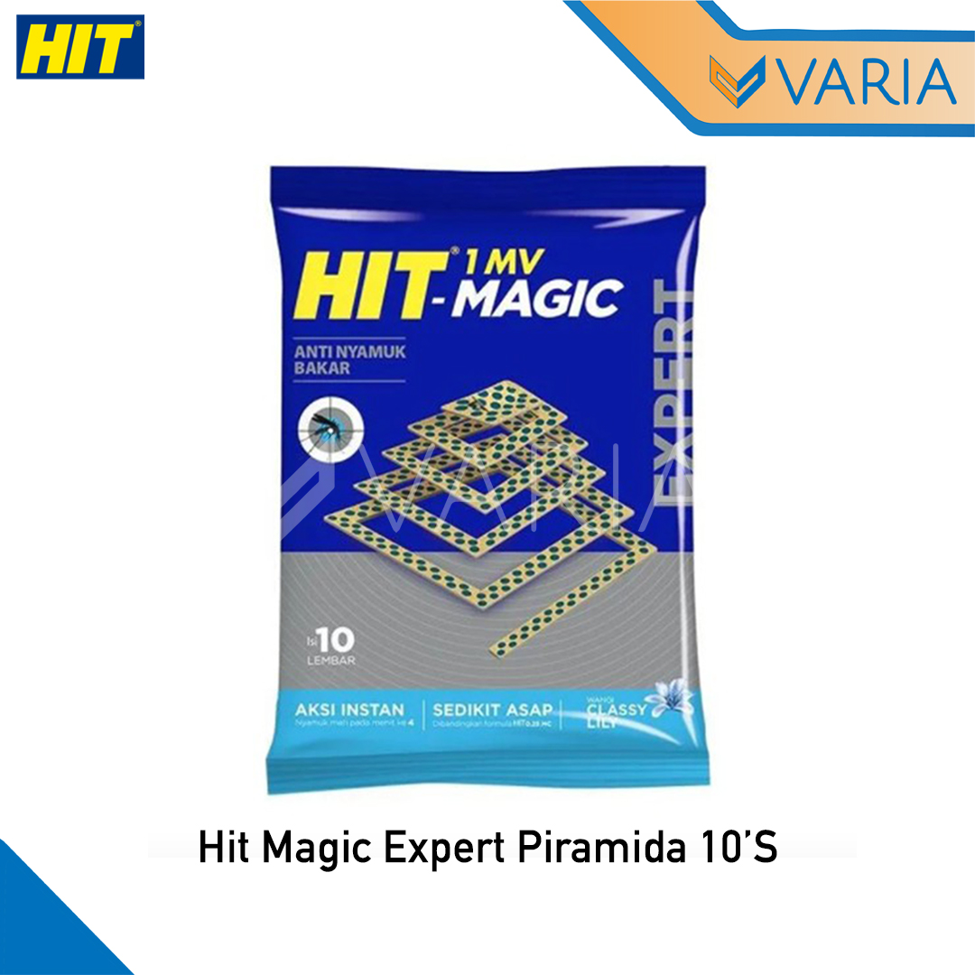 Hit Magic Expert Piramida 10'S Obat Anti Nyamuk Bakar Isi 10 Lembar ...