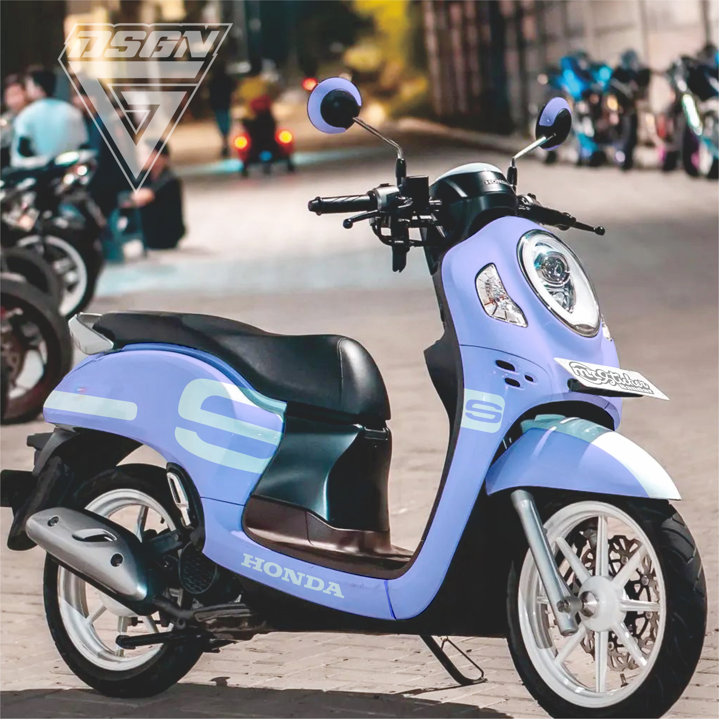 Decal Scoopy Full Body stiker full body scoopy semua type soft color ...