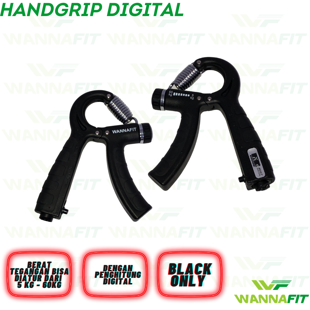 HAND GRIP DIGITAL HITUNG OTOMATIS HANDGRIP ADJUSTABLE 5-60 KG ALAT ...