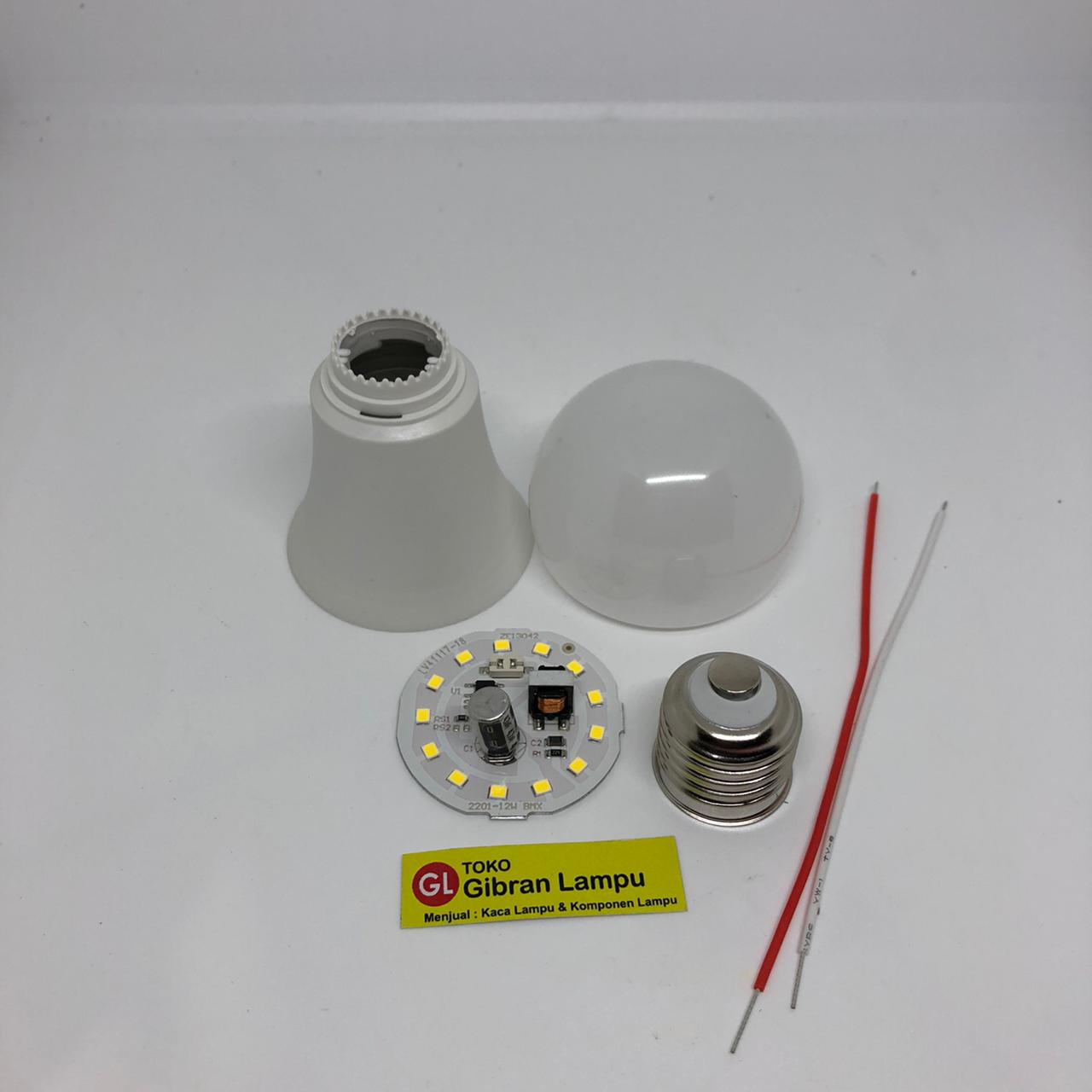 Paket Lampu LED 12 Watt Rakitan Polos - Rakit Satu Set Lampu LED Tanpa ...