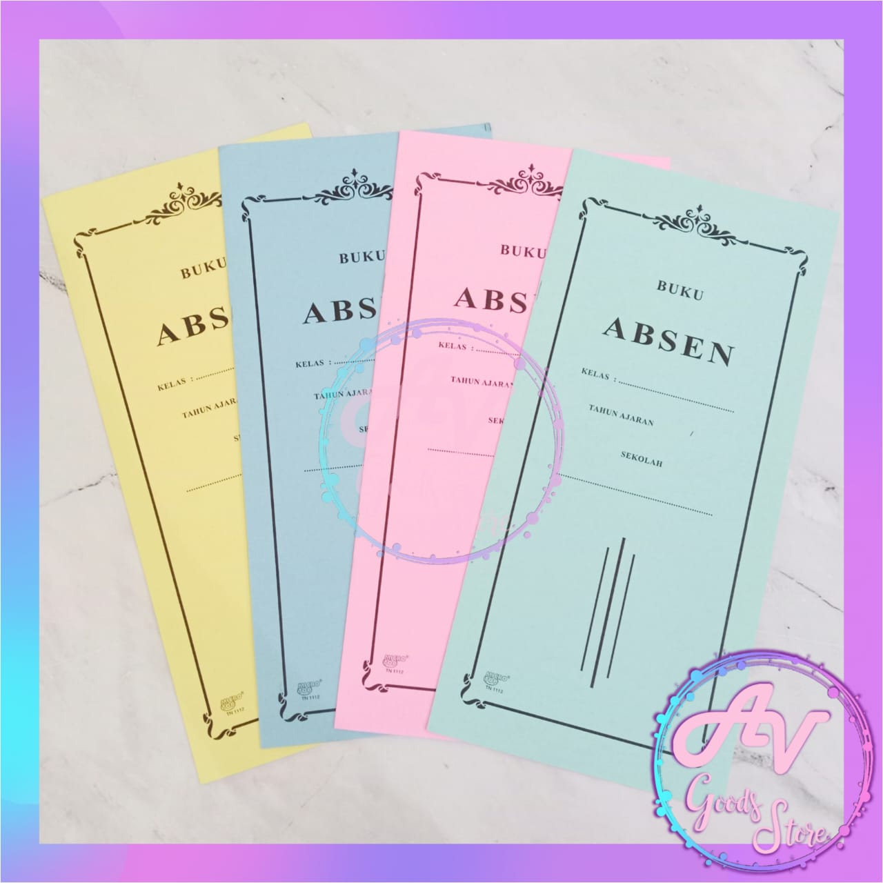 Buku ABSEN Sekolah / Daftar Absensi Kehadiran Siswa-i Murid Sekolah ...