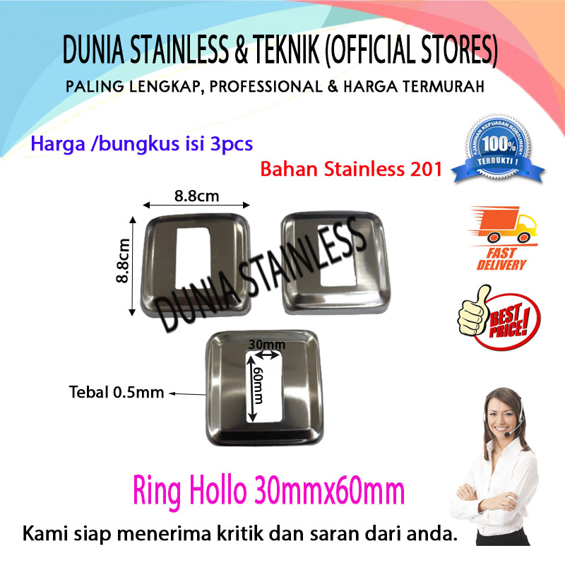 Ring Hollo 3cm x 6cm /3pcs | Lazada Indonesia