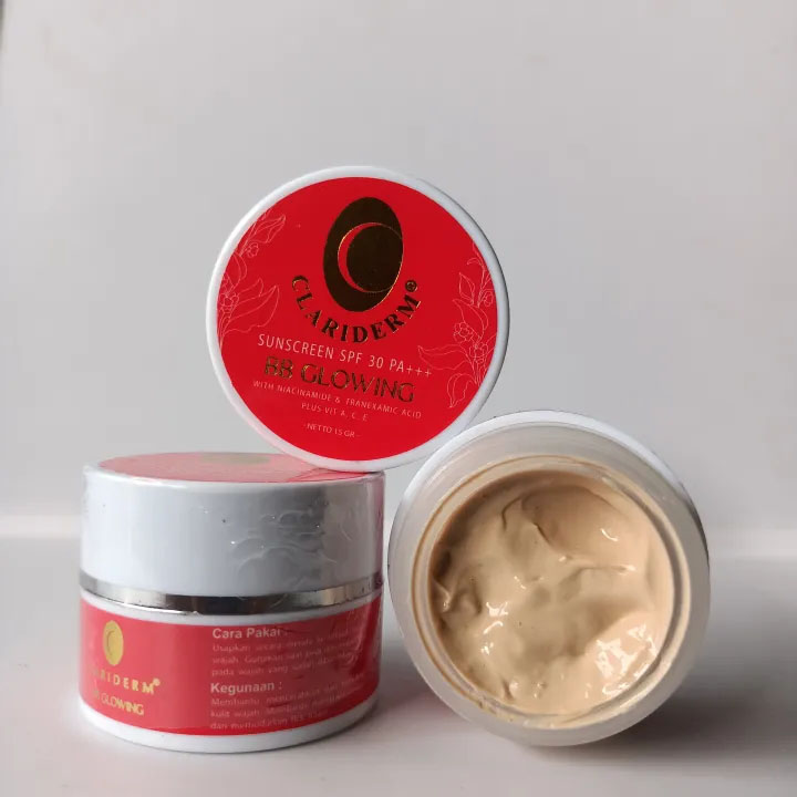 CLARIDERM SUNSCREEN SPF 30 PA+++ BB GLOWING PLUS VIT A, C, E - 15 gr ...