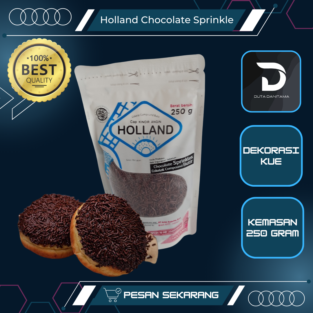Holland chocolate sprinkle 250 gr daan 4,5 kg Meses | Lazada Indonesia