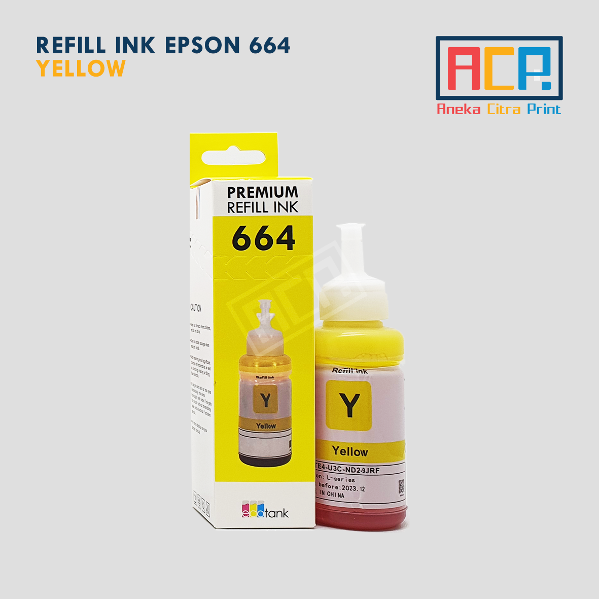 ACP Premium Refill Ink 664 - Tinta Dye Epson L120 L210 L360 L565 L1300 ...