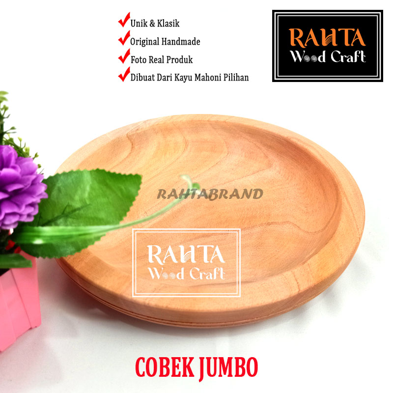 KT01-COBEK JUMBO/Ulekan Jumbo/Cobek kayu/ulekan kayu/coet mutu cowet ...