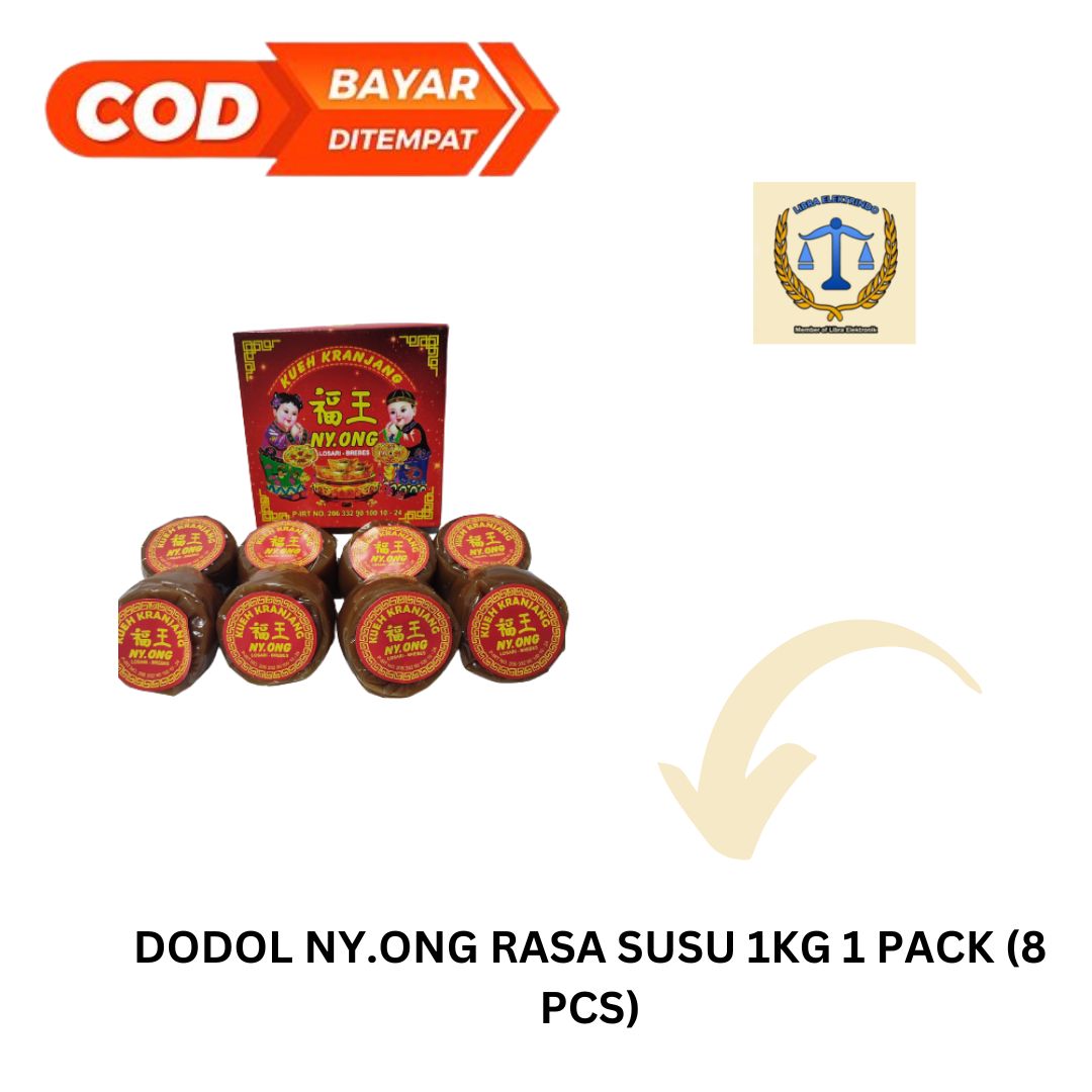 DODOL NY ONG RASA SUSU / CEMILAN SIAP SANTAP 1KG 1 PACK ISI 8 PCS ...