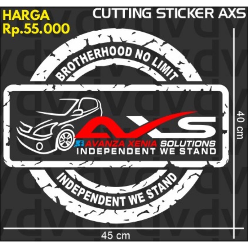 STIKER CUTTING AXS BULAT NASIONAL | Lazada Indonesia