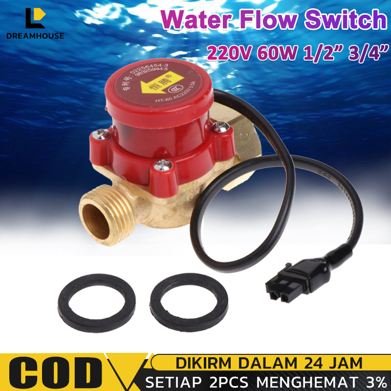 (Dikirim Dari Jakarta)Flow Switch1/2,3/4 Inch - Otomatis Pompa Air ...