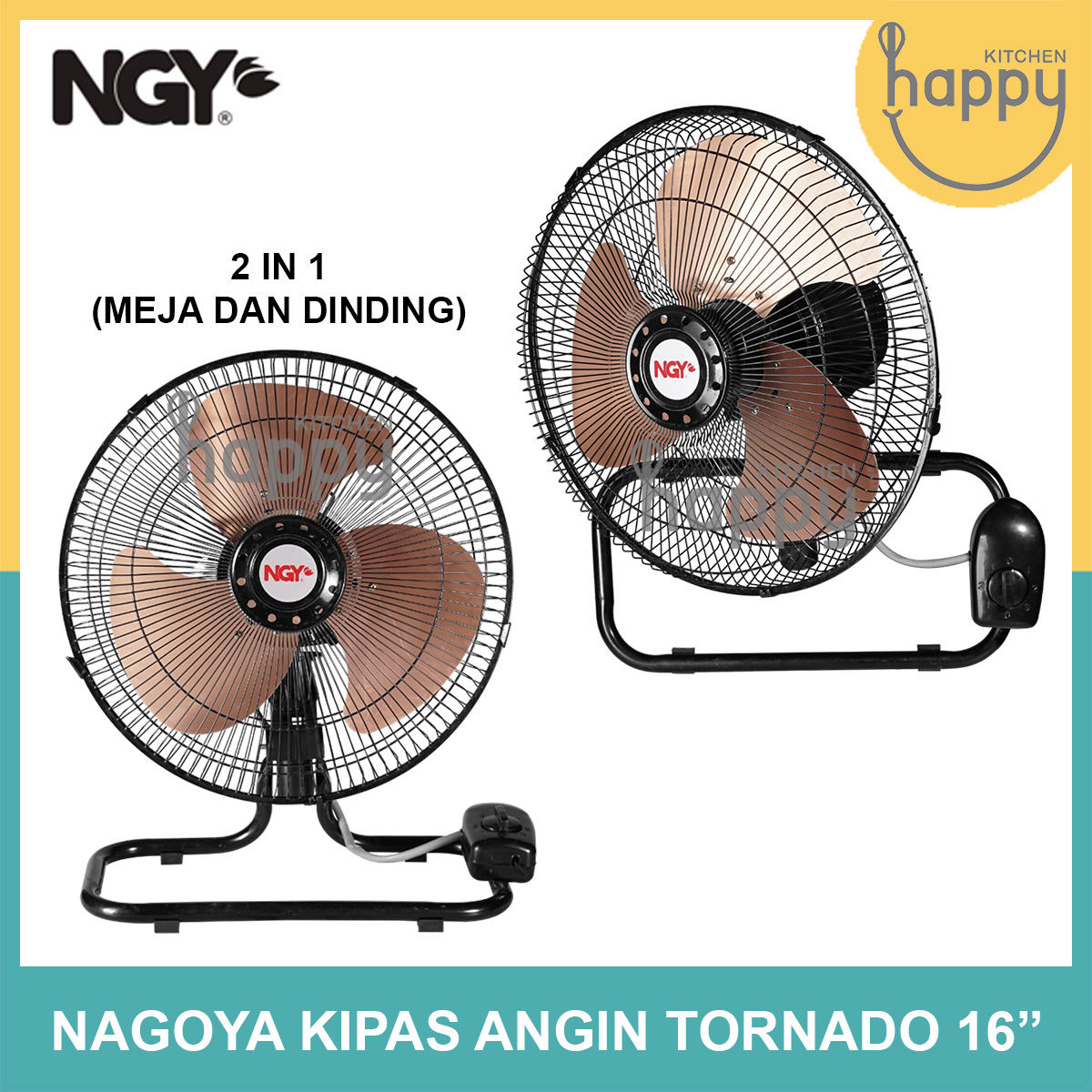 Nagoya Kipas Angin Dinding Meja 16 Inch Kipas Besi Tornado NG 16 DW ...