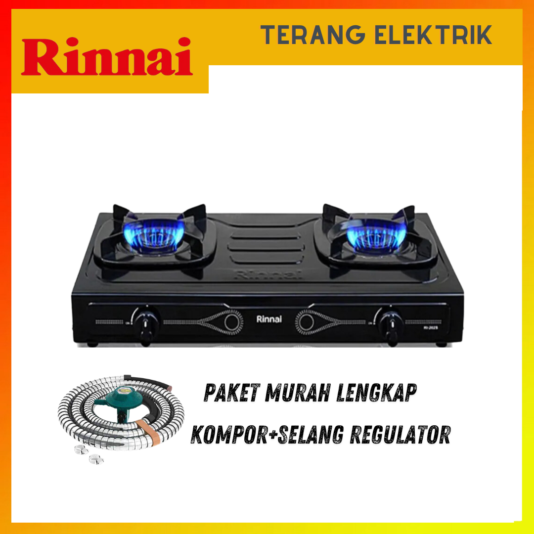 Kompor Gas Rinnai 2 Tungku - RI 302 S / RI 202S / RI 522S / KOMPOR RINNAI 2 TUNGKU RI 302S ...