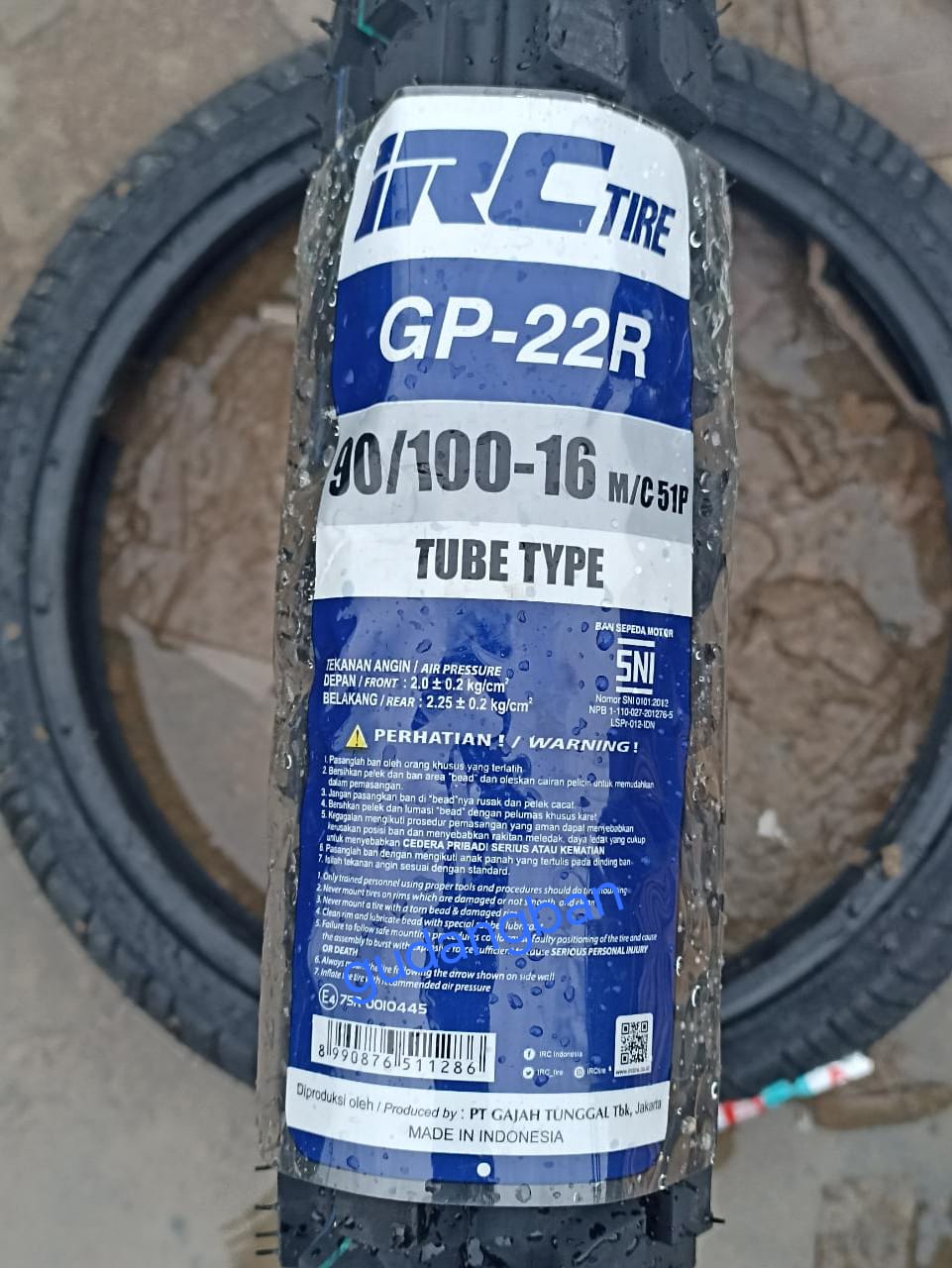 IRC GP22 90 / 100 - 16 GP22R GP 22 Ban Luar Motor Trail 150 CC KLX CRF Dtracker WR 155 Cross ...