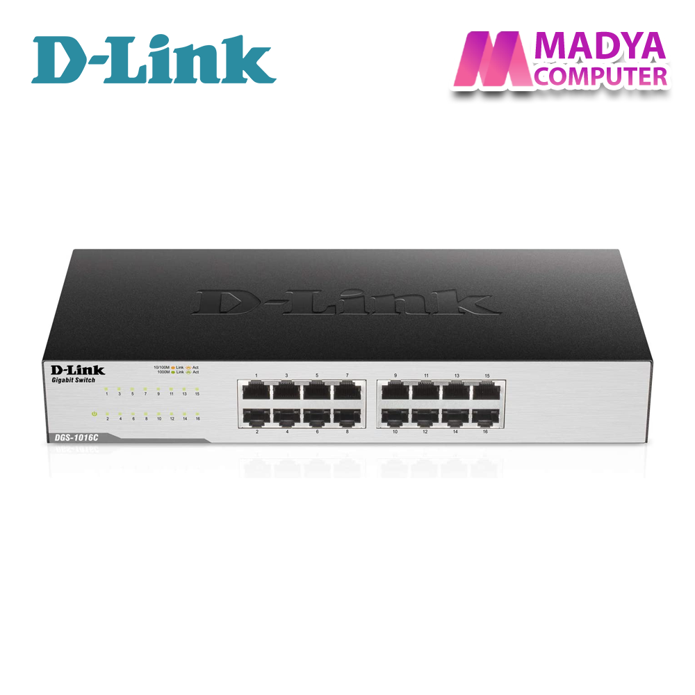 D-Link DGS-1016C 16 Port Gigabit Unmanaged Switch | Lazada Indonesia