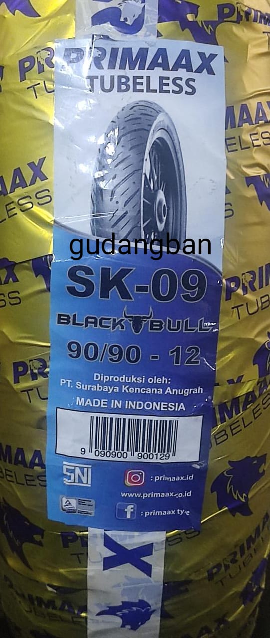 Primaax SK09 Blackbull 90 90 12 atau 90 70 12 Ban MOTOR VESPA Scoopy ...