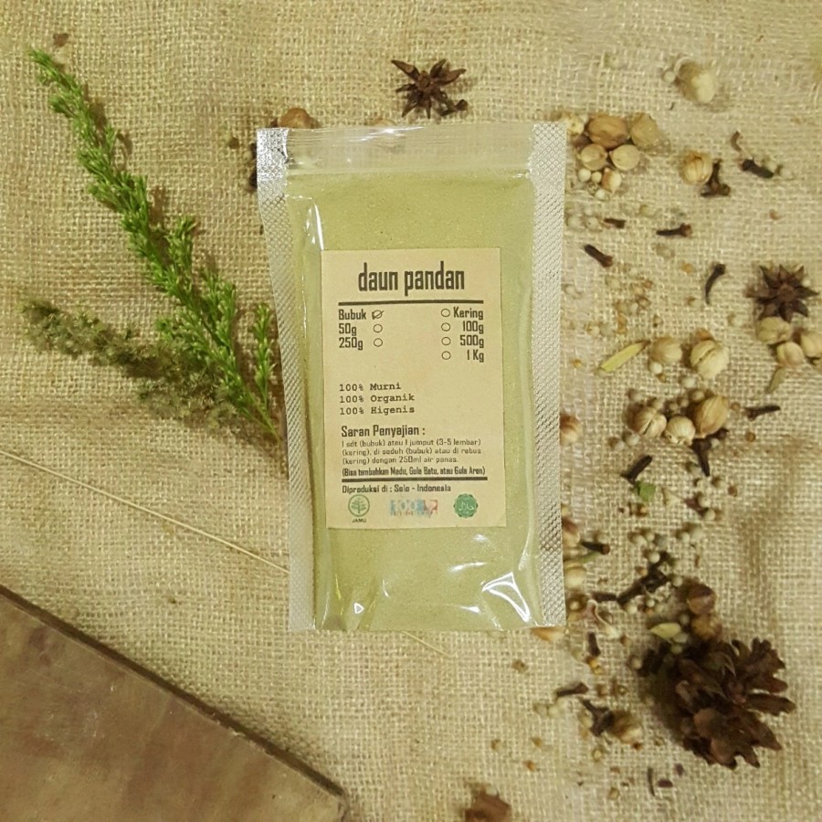 DAUN PANDAN BUBUK 100 GRAM - Pandanus Amaryllifolius - MURNI | Lazada ...