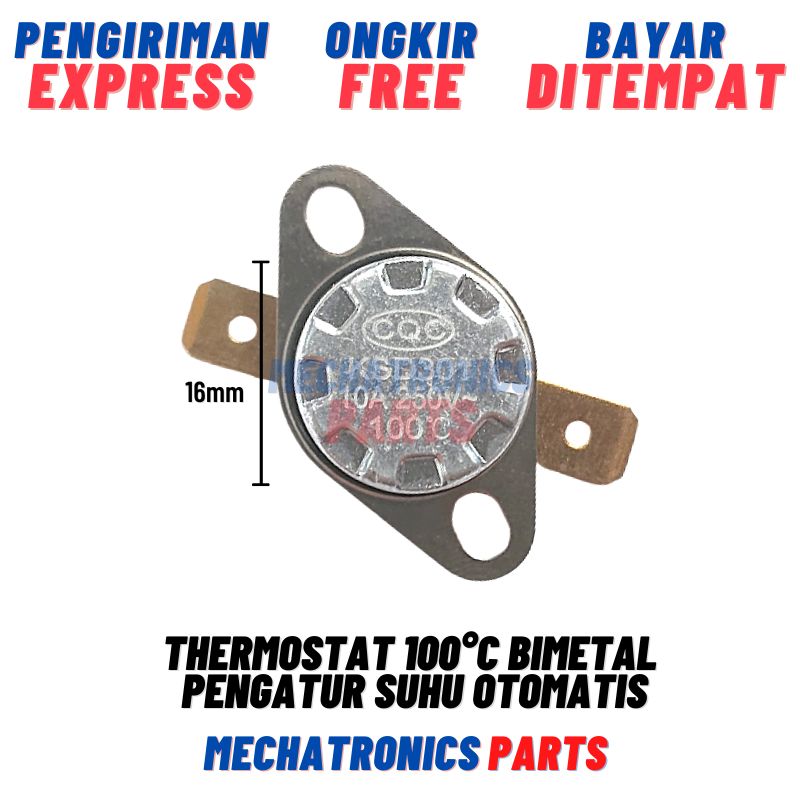 THERMOSTAT 100C BIMETAL PENGATUR SUHU OTOMATIS DISPENSER MAGIC COM 100 Celcius | Lazada Indonesia