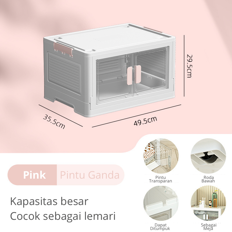 Rak Lemari Plastik Serbaguna Laci Pakaian Penyimpanan Barang Mainan ...