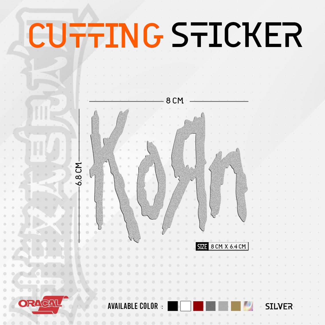 Cutting Sticker Band KORN Text Logo | Stiker Cutting Band KORN | Lazada ...