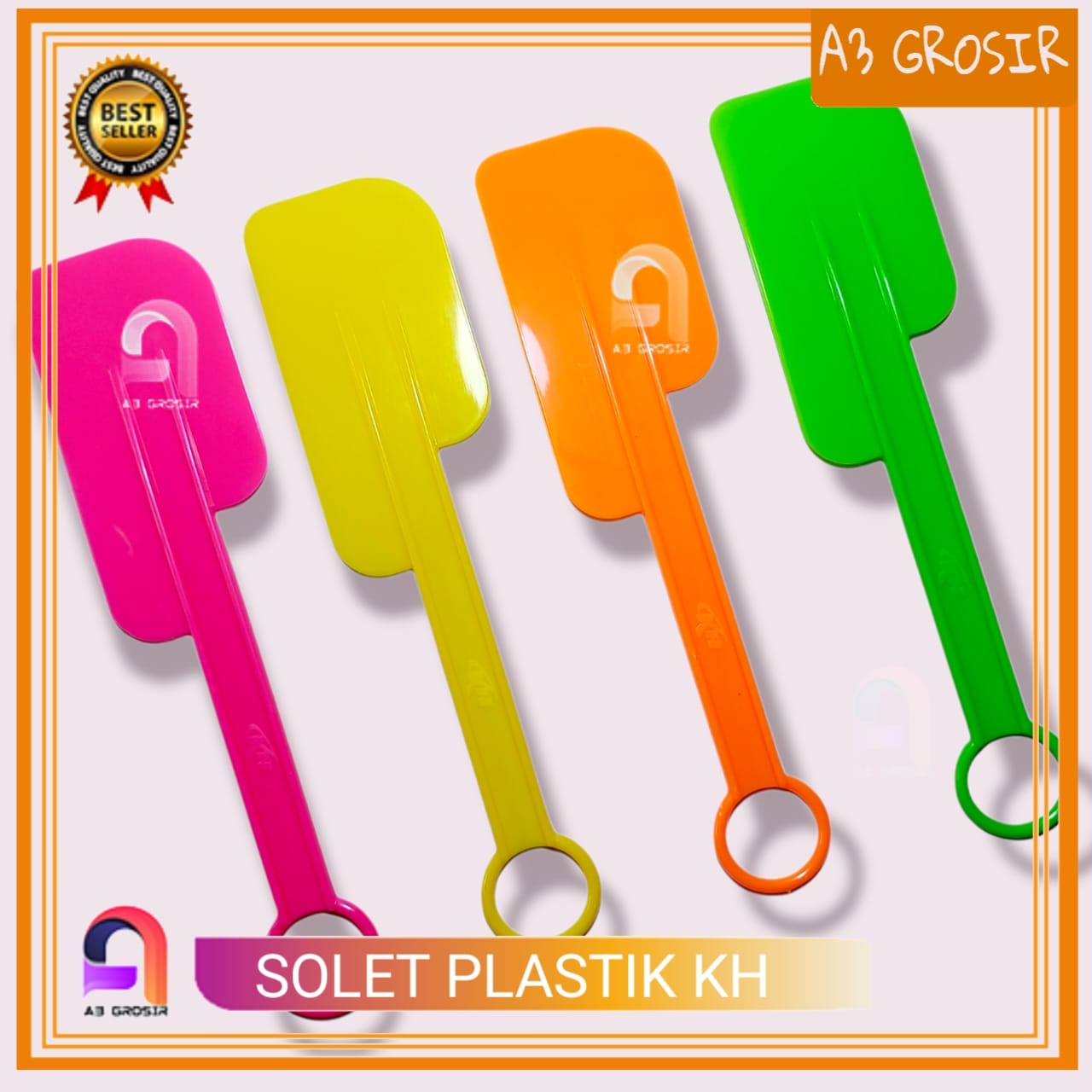Solet Plastik 12PCS Spatula KH NICE Solet Souvenir lebih bagus warna ...