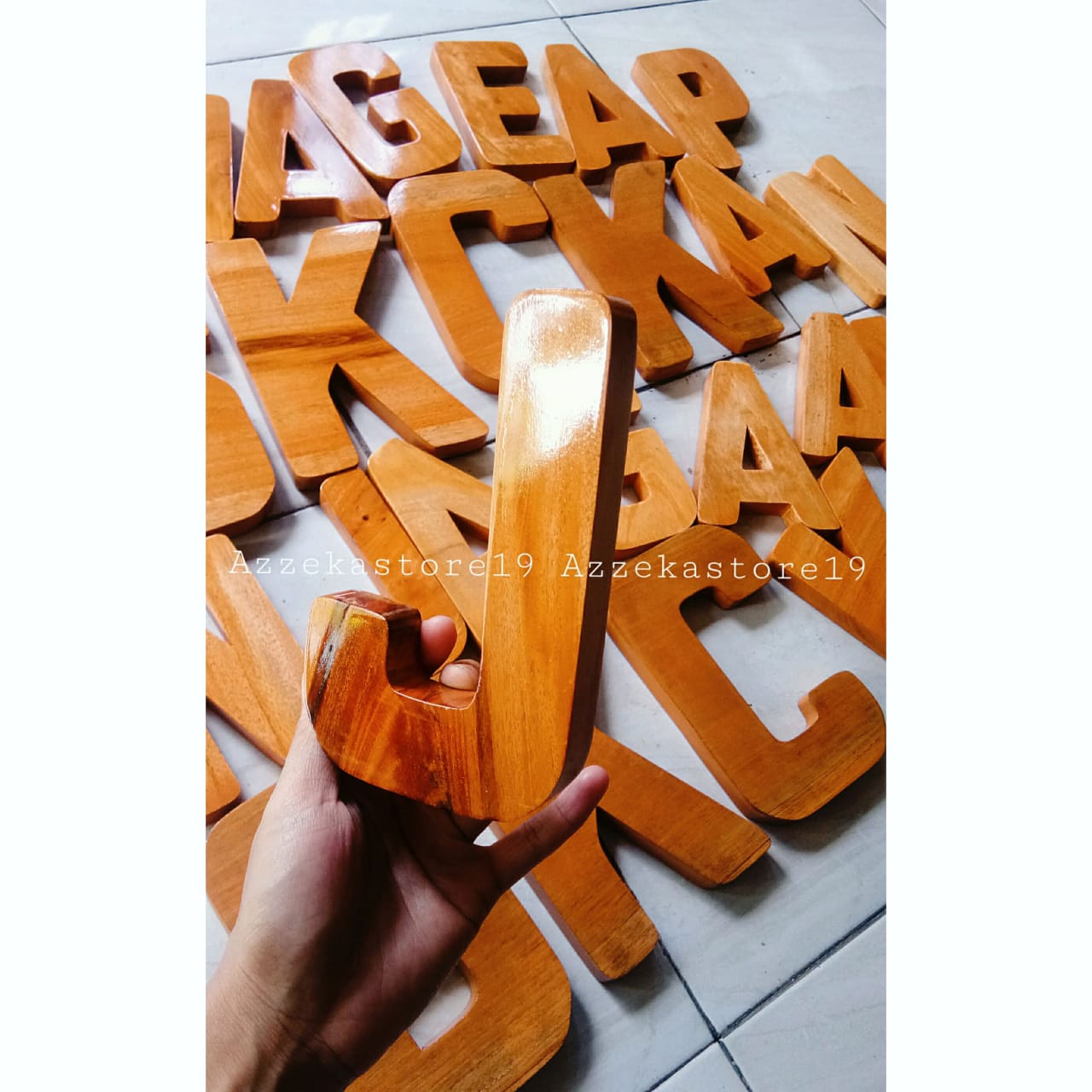 huruf kayu/huruf timbul kayu/tulisan kayu/wooden name | Lazada Indonesia