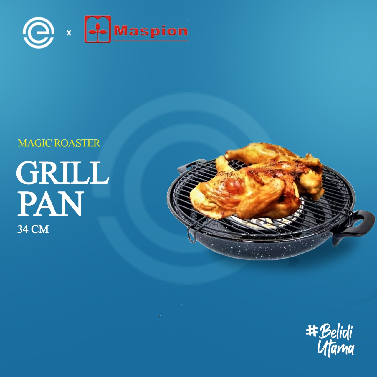 Maspion Magic Roaster 34cm - Hitam | Lazada Indonesia
