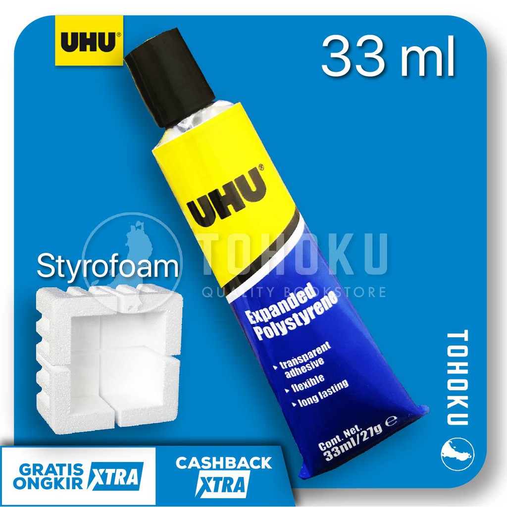 Lem Styrofoam Uhu Expanded Polystyrene (Bening & Kuat) | Lazada Indonesia
