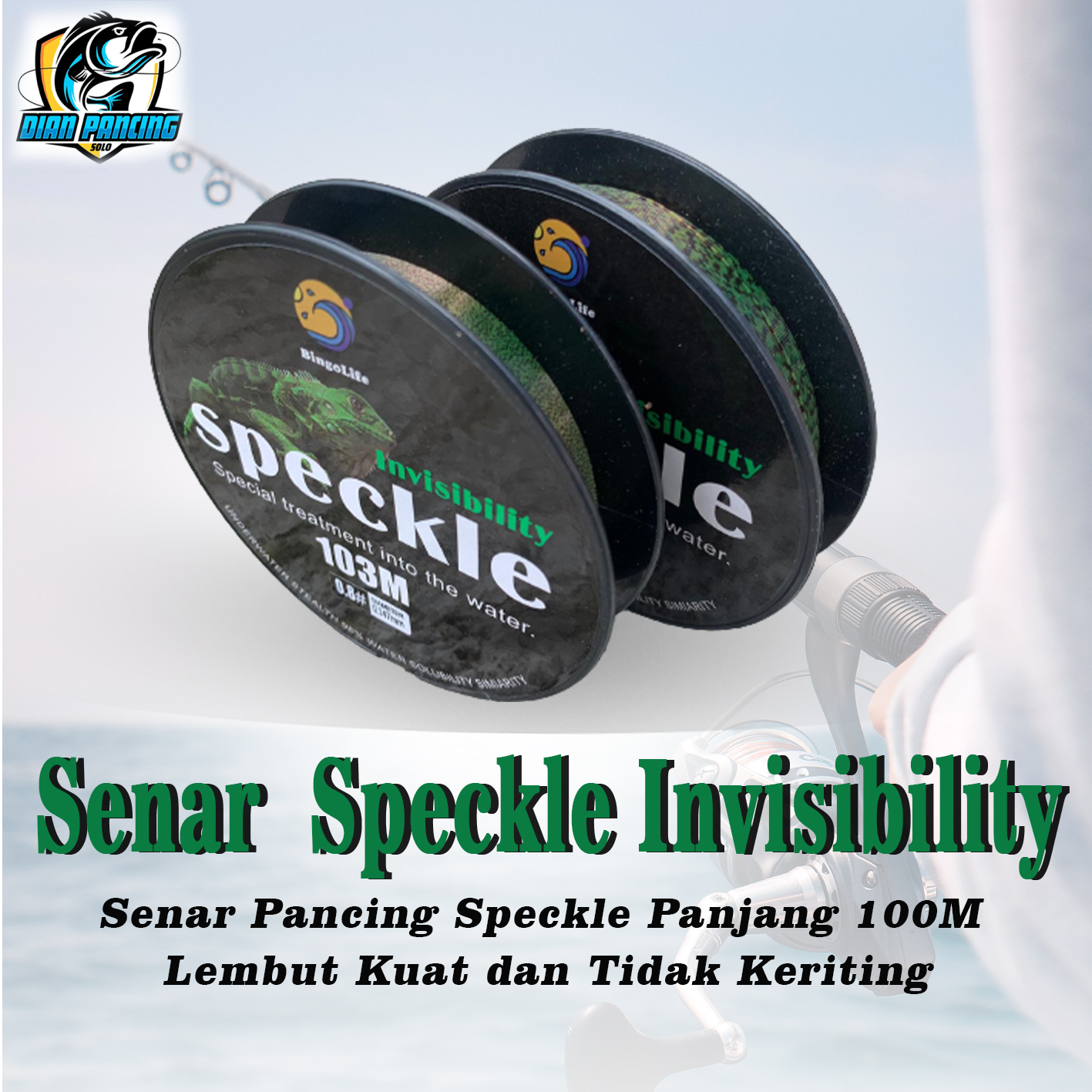 Senar Pancing Speckle Invisible Line Panjang 100M | Lazada Indonesia