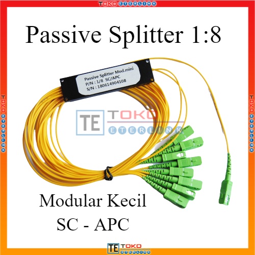 TERBARU!] Passive splitter / pasif spliter 1:8 fiber optic SC APC ...