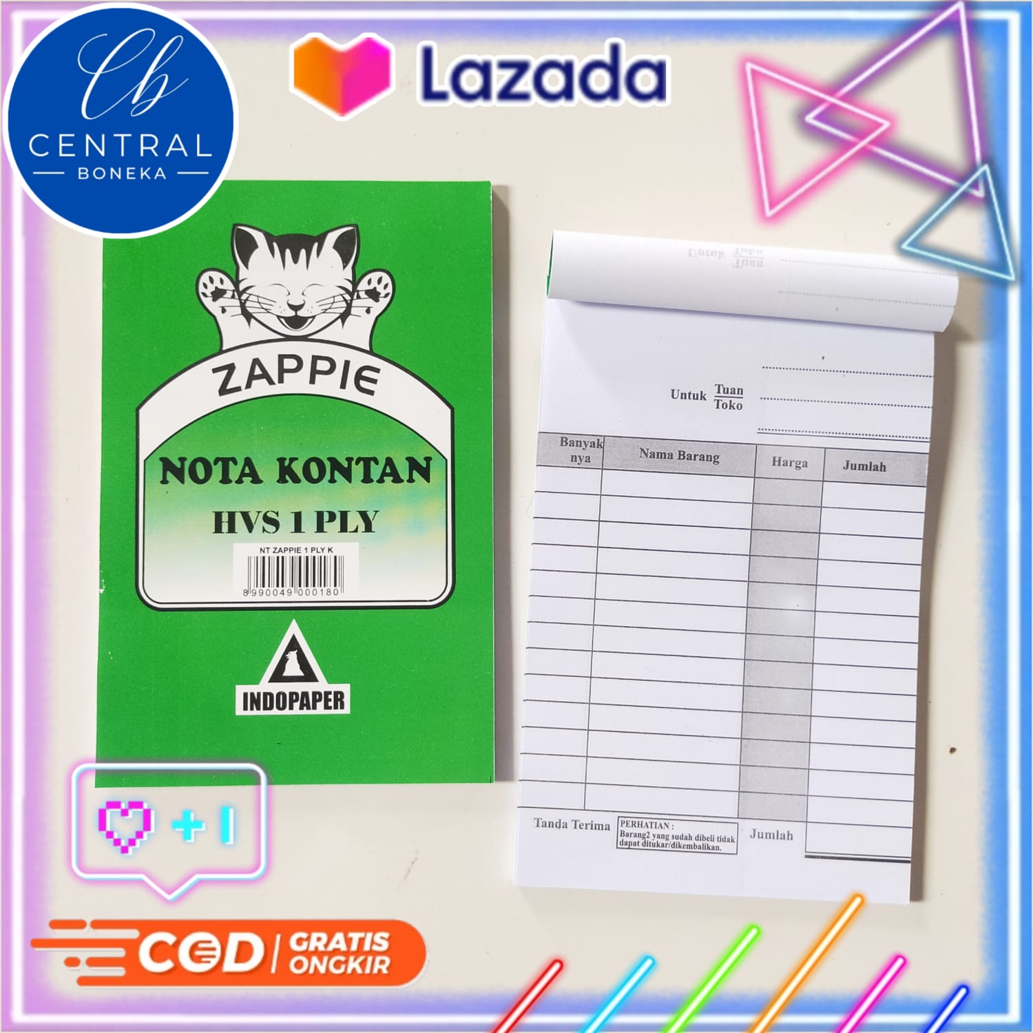 Buku Nota 1 Ply Nota Kontan Buku Nota Pembelian Buku Bon Struk Belanja ...