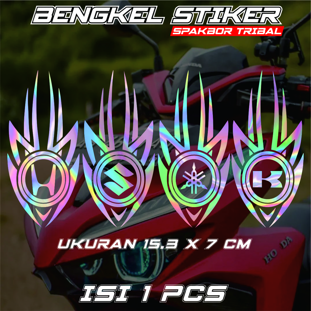 Sticker Motor Variasi Spakbor Tribal Honda Yamaha Suzuki Kawasaki ... Sticker Motor Variasi Spakbor Tribal Honda Yamaha Suzuki Kawasaki ...
