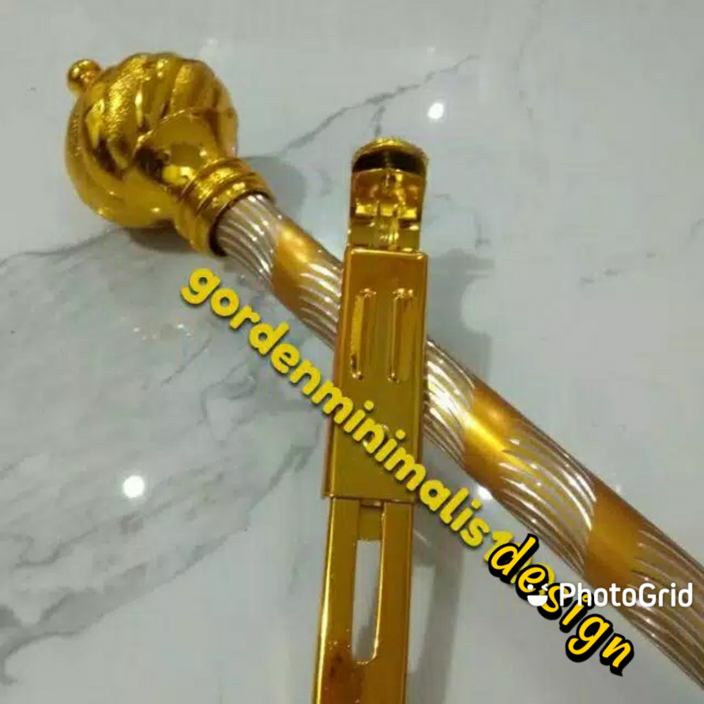 besi gorden/tiang gorden/batang gorden/rel gorden/rolet/gagang hordeng ...